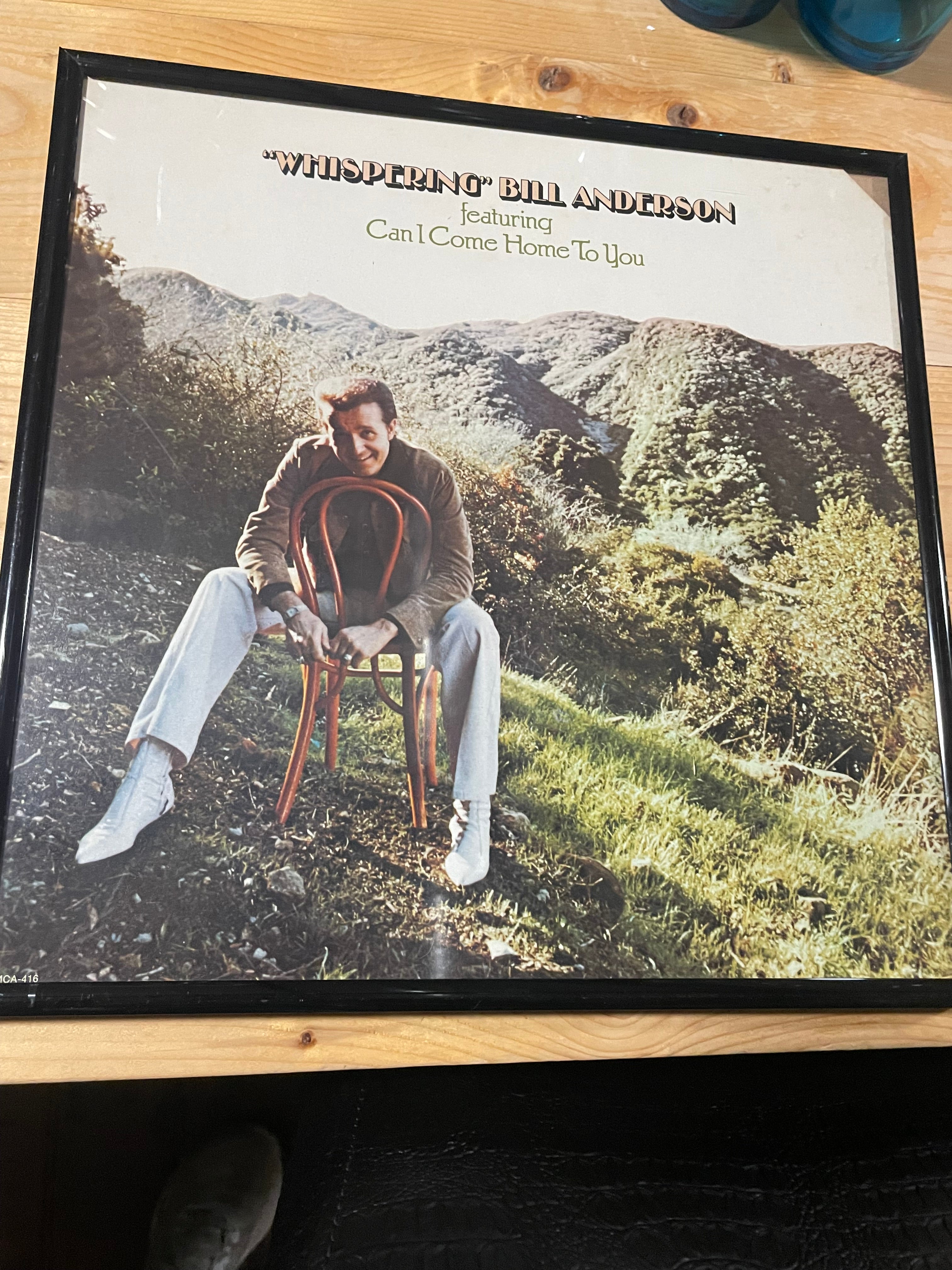 Framed Bill Anderson 12x12 record 🎤 – Chelsea Friday